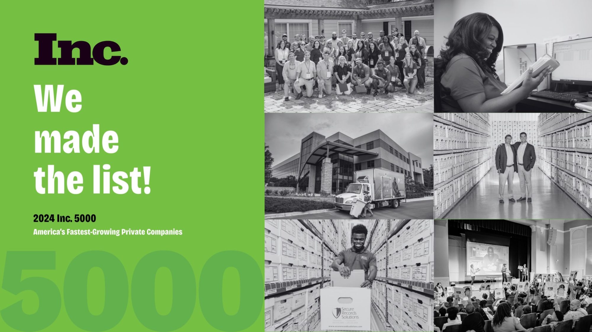 Secure Records Solutions Named to the 2025 Inc. 5000 List of America’s ...